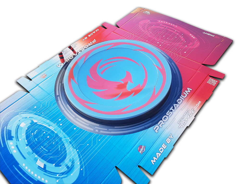 arène prostadium cardboard game tapis beystadium big anime beyblade ...